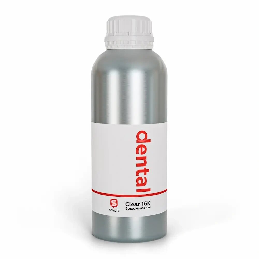 SMOLA Dental Clear 16K водосмываемый фотополимер, прозрачный (1 кг)