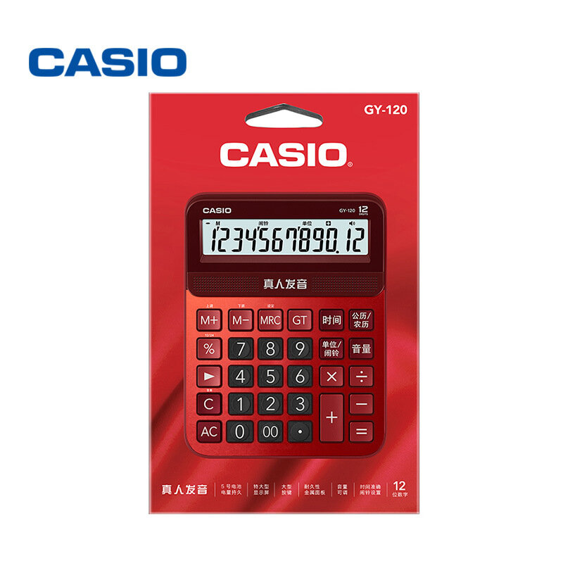 Калькулятор Casio GY/DY/MY-120 с голосовым управлением, офисный электронный компьютер, многофункциональный, большой, средний, маленький
