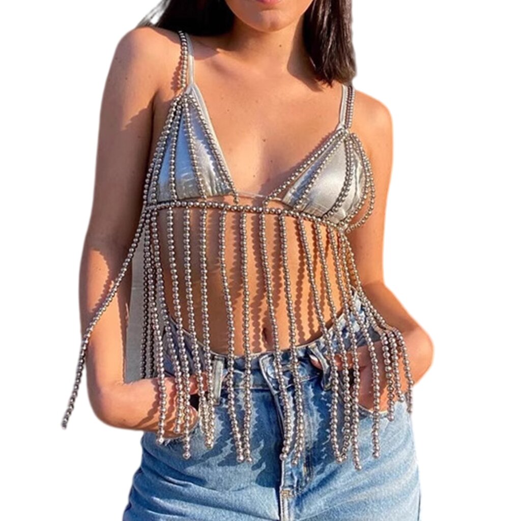 Современная цепочка с кисточками для вечерних мероприятий