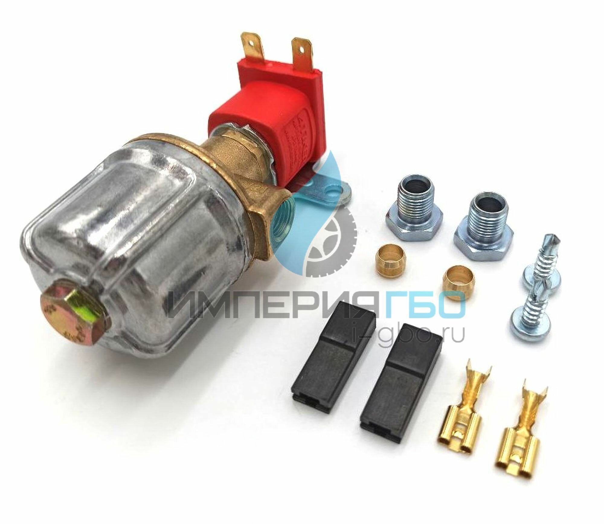 Газовый клапан ГБО Atiker вход трубки д.6