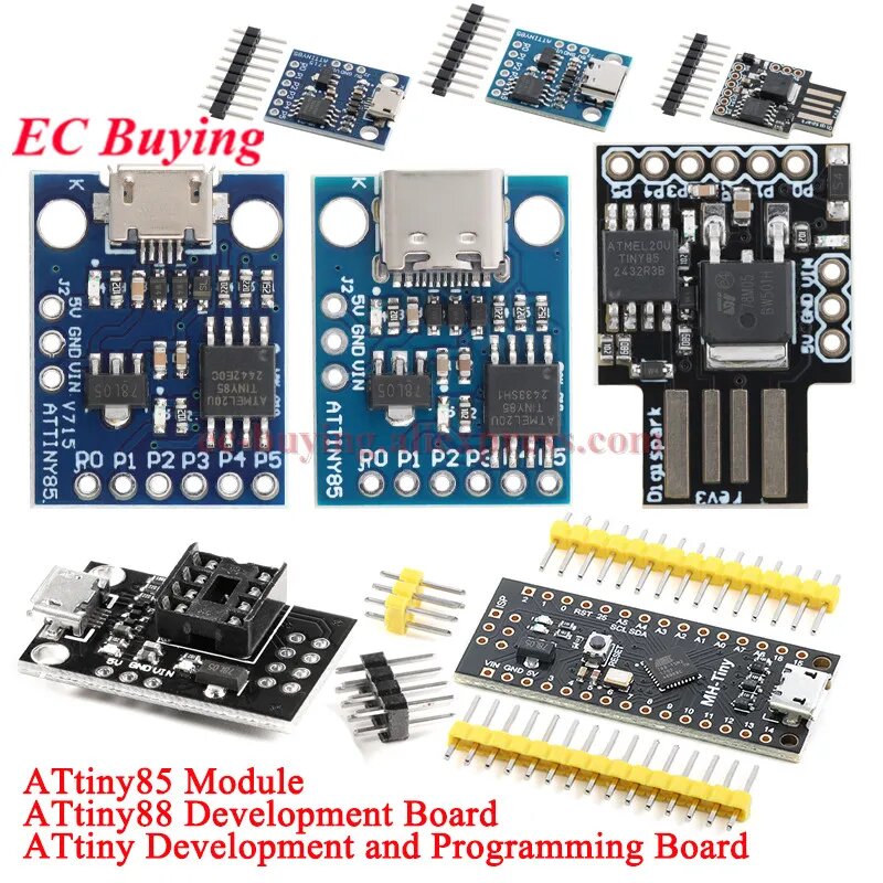 ATTINY Programmer Board ATTINY85 Connector, 2pcs — фото 1