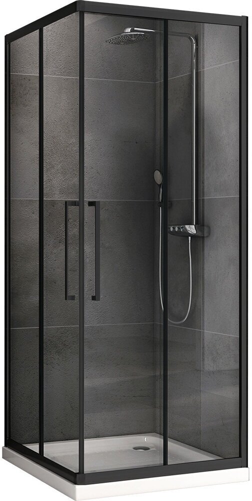 Душевой уголок Abber (Аббер) Schwarzer Diamant 1000х1000 мм (габариты площадки) AG02100BH