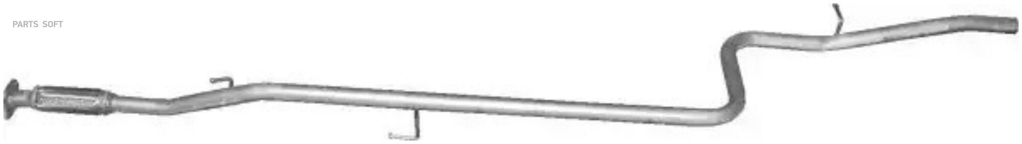 Глушитель средн труба FIAT: DOBLO 1.4 05-09 Polmostrow арт. 07.452