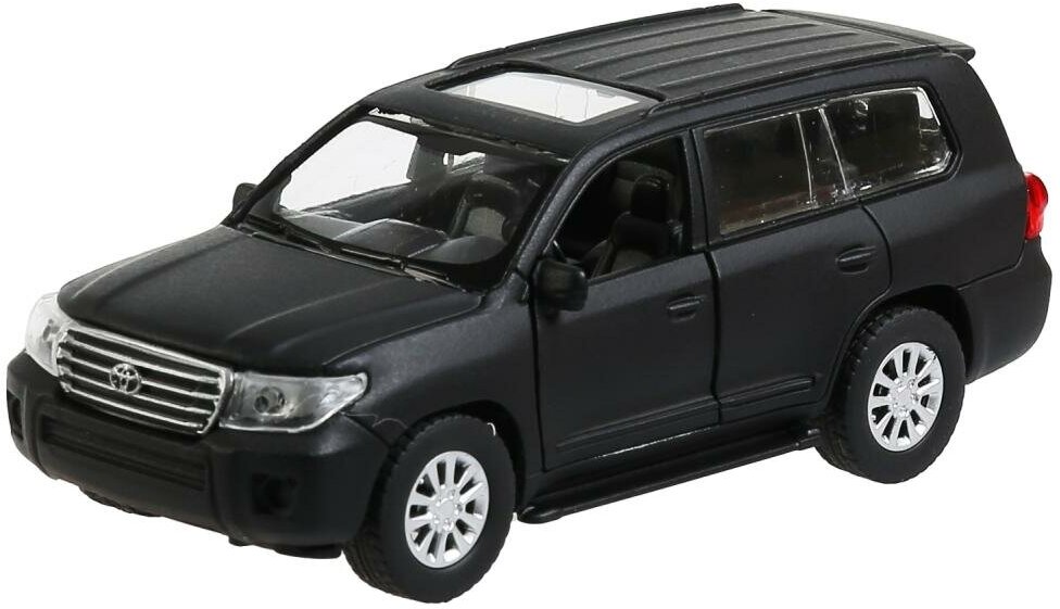 Модель машины Технопарк Toyota Land Cruiser, чёрная матовая, инерционная СRUISЕR-ВЕ