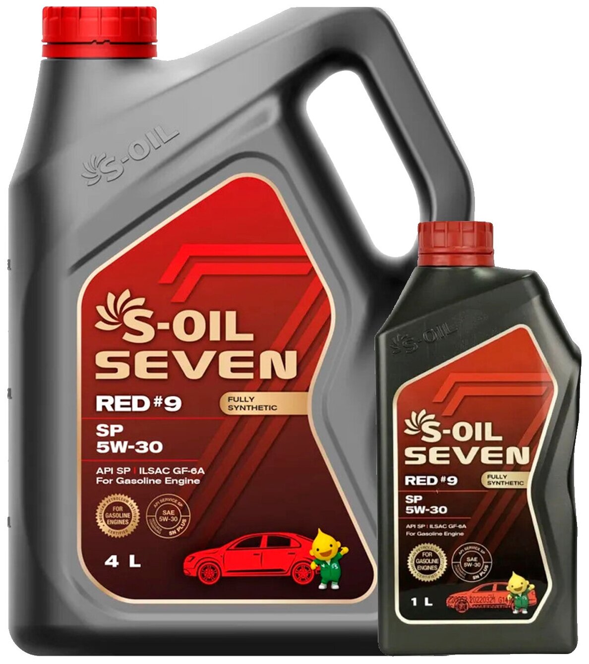 Моторное масло S-OIL SEVEN RED #9 SP 5W-30 4литра + 1литр — купить в ...