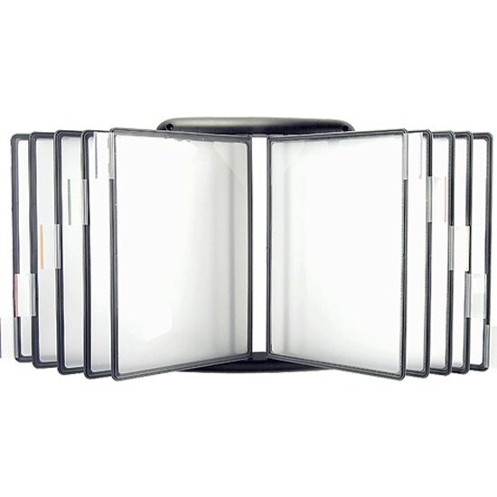 Демосистема настенная Brauberg с 10 серыми панелями А4, европодвес