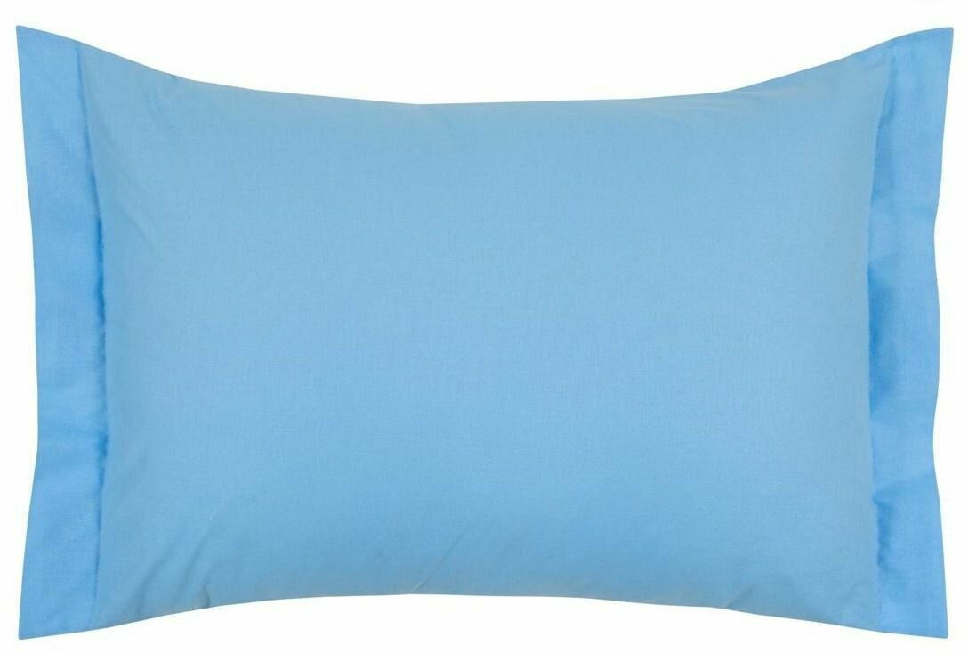 Набор наволочек с ушками поплин Голубой 50х70 2 шт.