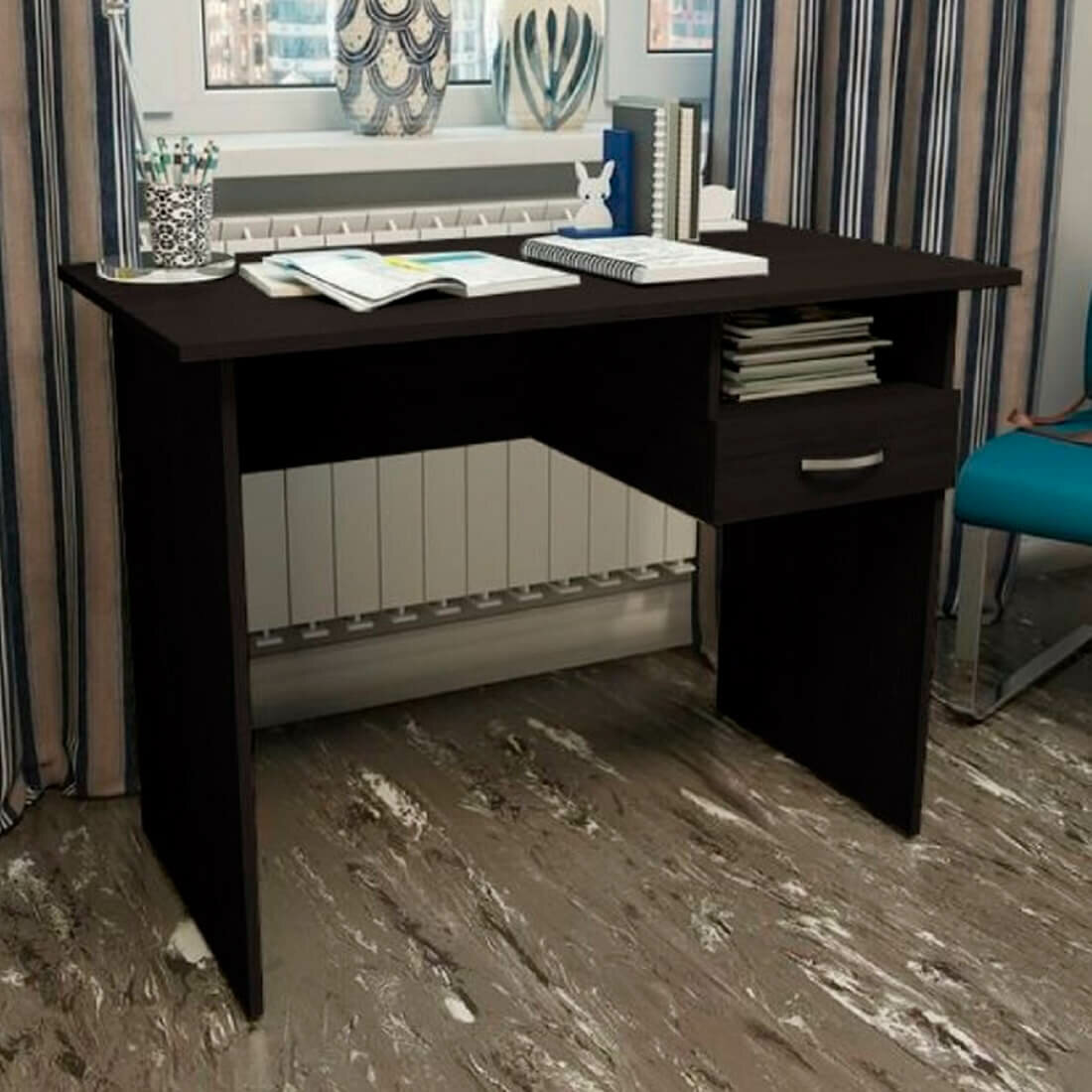 Стол письменный напольный парта Практик-1 100,0х73,6х54,5 см, венге