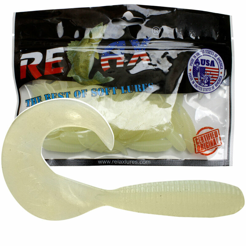 Мягкая силиконовая приманка твистер RELAX TVR 3 (6,0cm), цвет 012, 1 уп. по 15 шт.