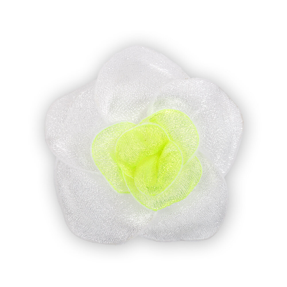 BLITZ 30 Цветок с 5 лепестками бело-салатовый 30-22 декоративный элемент для рукоделия