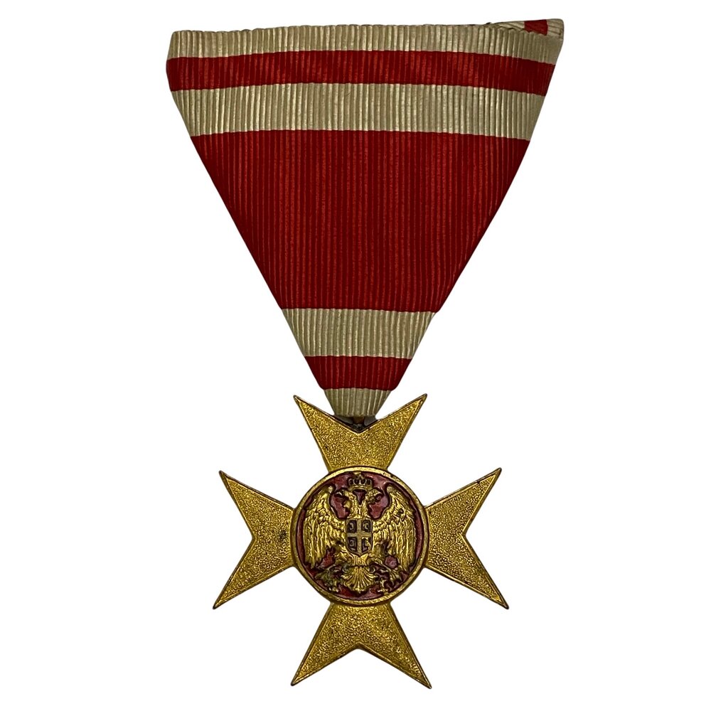 Сербия, крест "Милосердия 1912" В оригинальной коробке 1913 г.