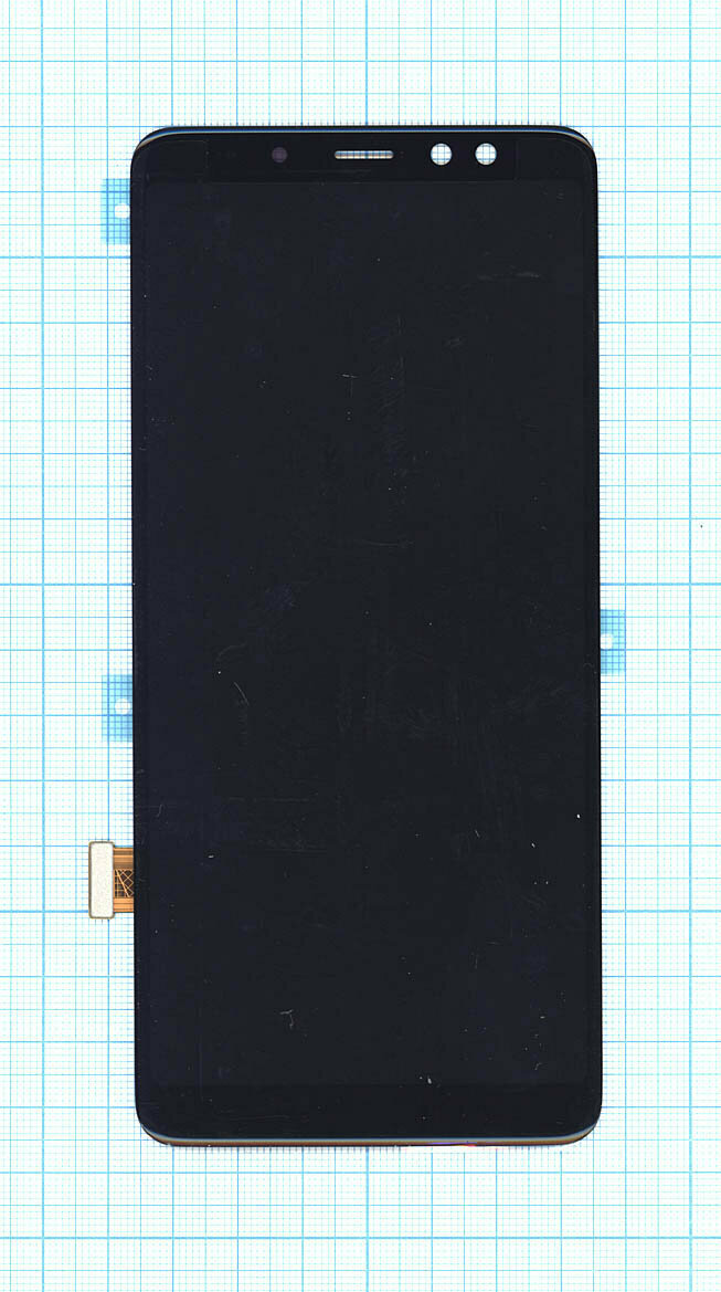 Дисплей для Samsung Galaxy A8 Plus A730F (2018) в сборе с тачскрином (OLED) черный