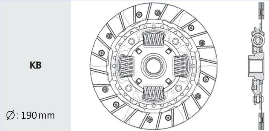 Диск сцепления Mazda Demio 96-07 / 323 89-95 (190,00/ 134.00) Valeo phc арт. MZ-21