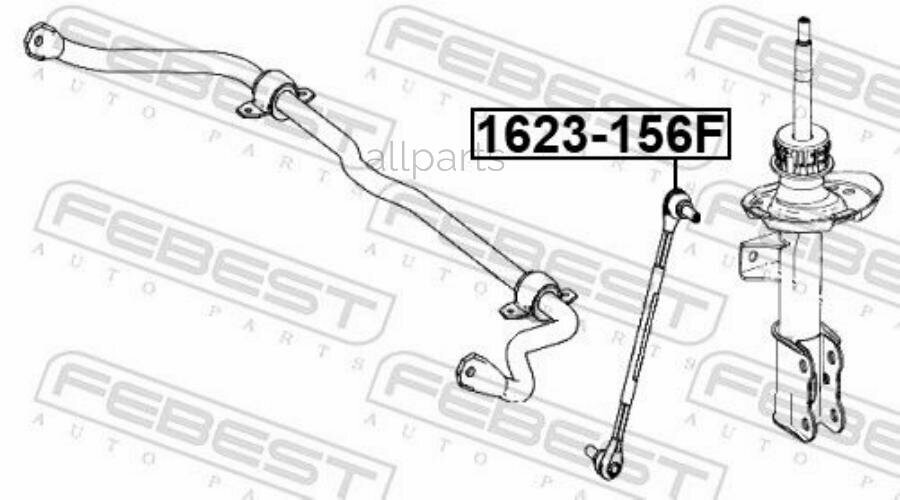 FEBEST 1623-156F тяга стабилизатора передняя MERCEDES BENZ B-CLASS 246 2011-