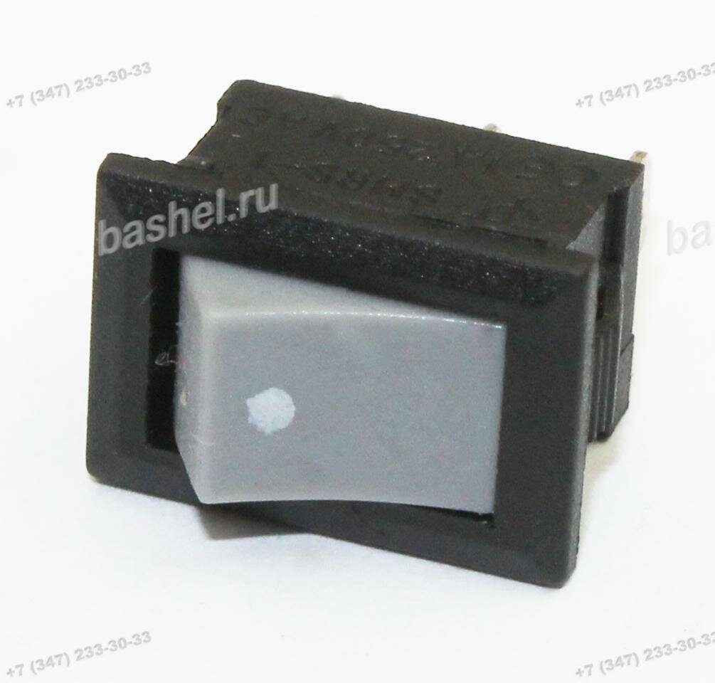 Переключатель SMRS-102-1 3PIN ON-ON, чёрный/серый