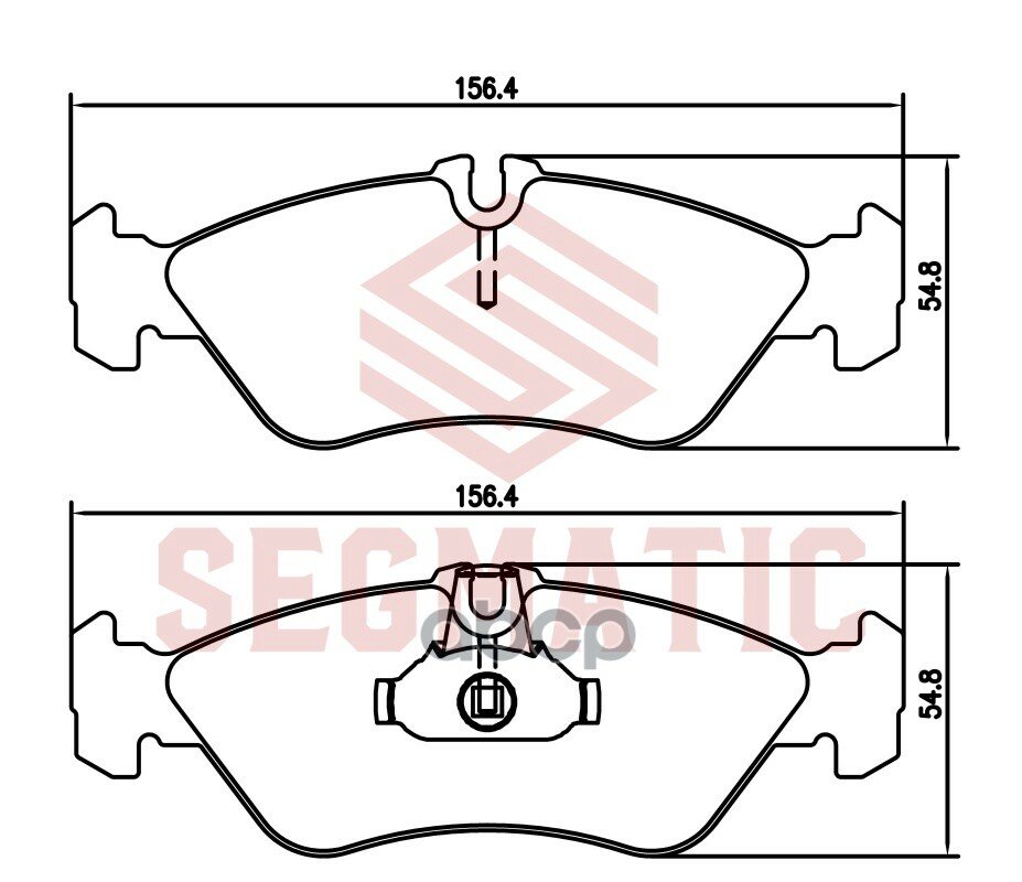 Колодка торм диск пер 2/3/4T-Sprinter/VW LT 28-46 II 96-06, G-CLASS. 90- SEGMATIC арт. SGBP2738