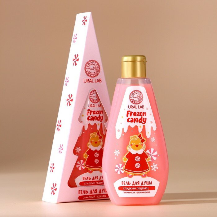 URAL LAB Гель для душа в коробке, аромат сладкий леденец, 200 мл, 10368201