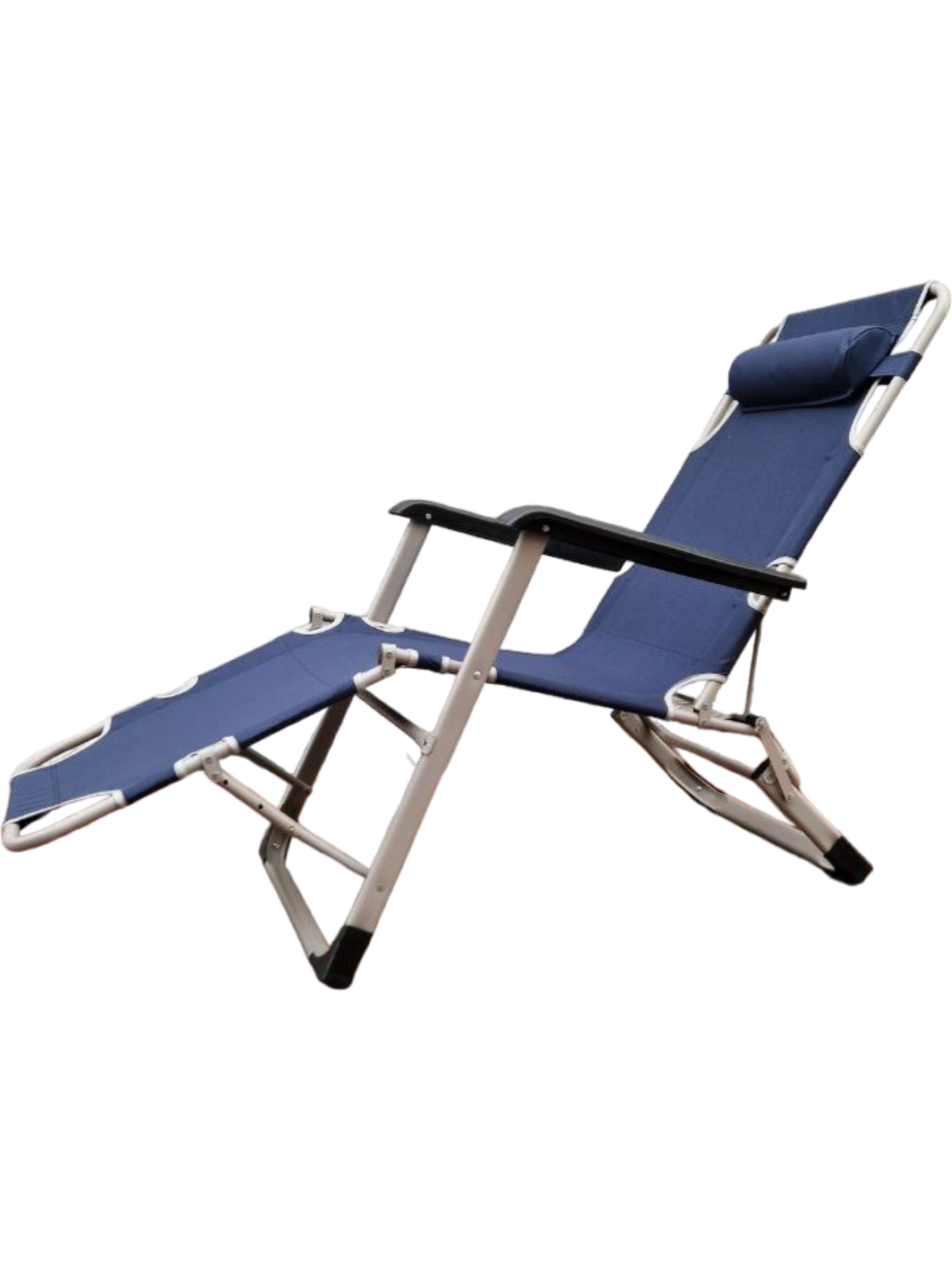 Кресло Шезлонг - Раскладушка 2в1 со съемным подголовником COOLWALK 178*66*25 Синий