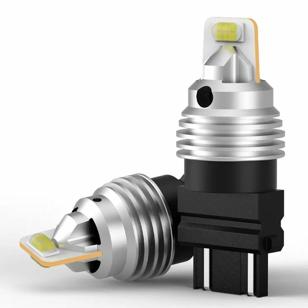 Лампы led заднего хода 2шт Silver Vision 3157 p27/7w в автомобильные фонари белый 5000К