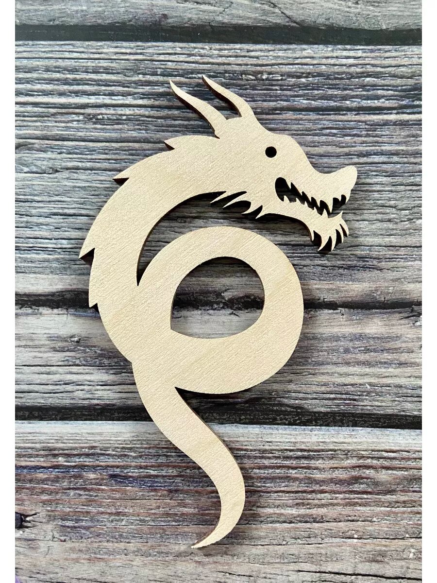 Деревянные заготовки для декупажа Дракон