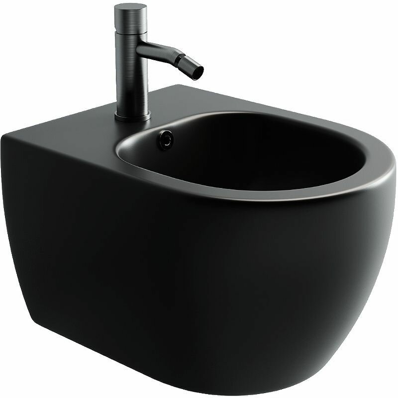 Подвесное биде Ceramica Nova Play INPCN3002MB черное матовое