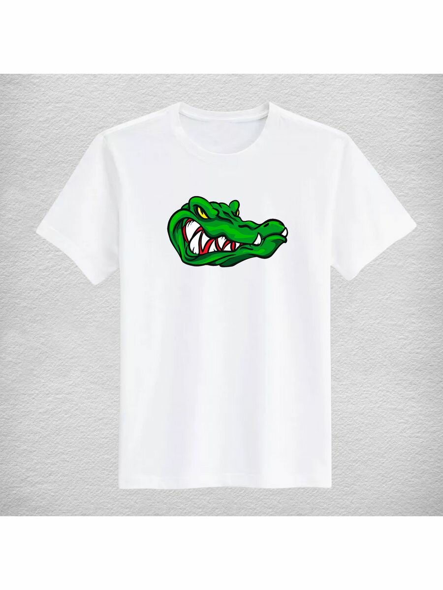 Футболка голова крокодила