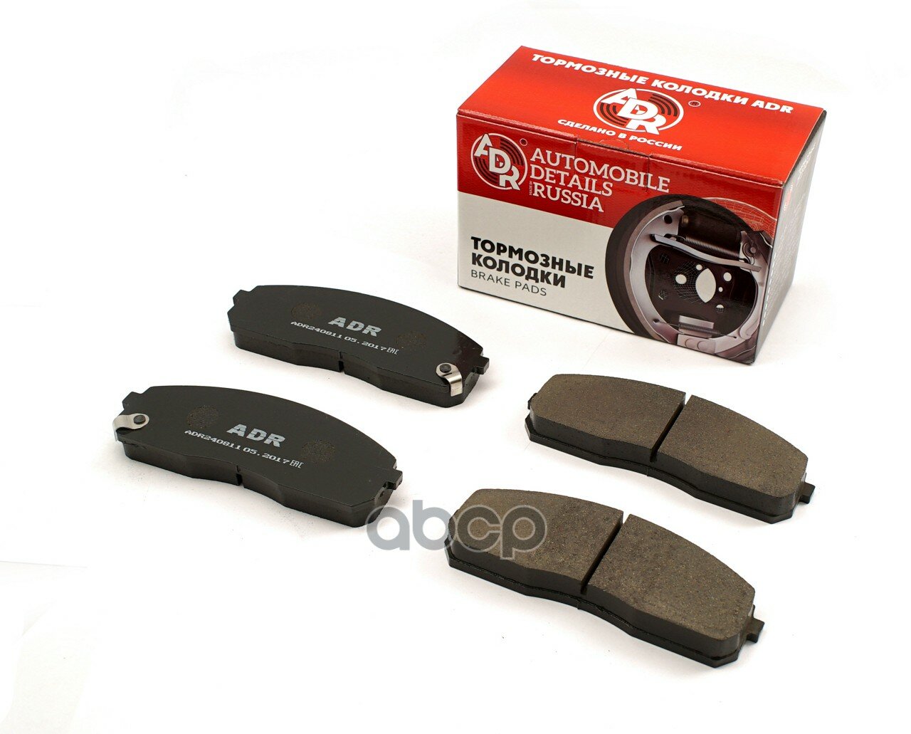Колодки тормозные передние ADR 240811 HYUNDAI H-1, H100 , Porter, Starex/H1 OEM 581014FA10 с мех сигн. износа ADR арт. ADR240811