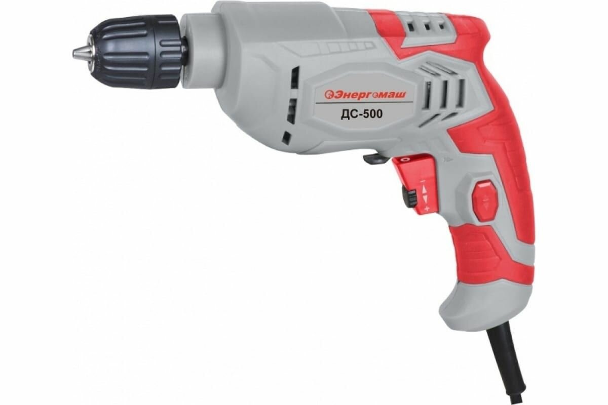 Электрическая безударная дрель-шуруповерт Энергомаш 500Вт ДС-500