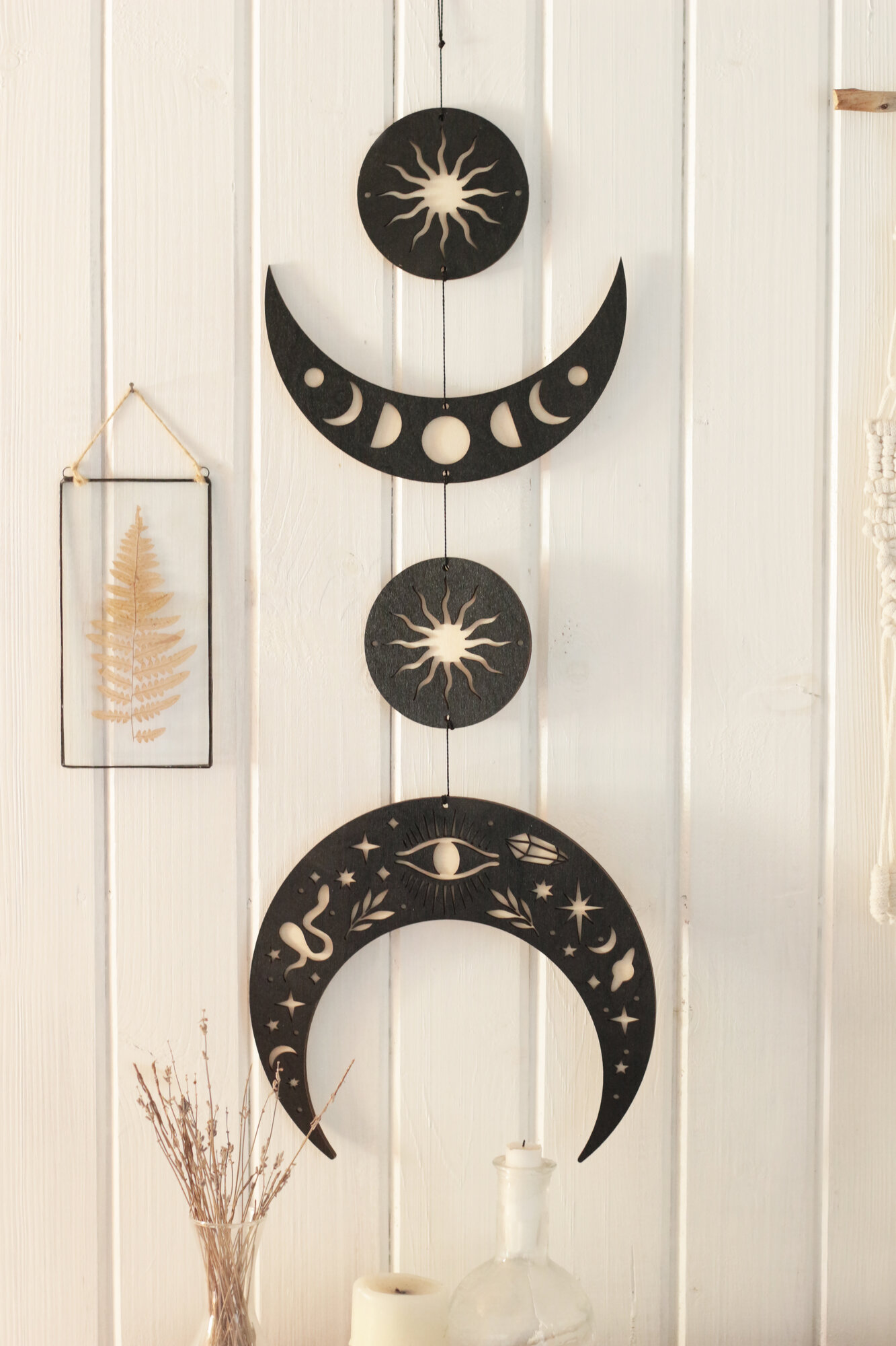 Бохо декор на стену 'Фазы Луны'