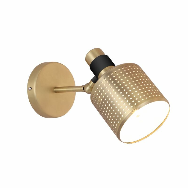 Бра настенный светильник LED Е14 5 Вт Riddle золотой+черный Светильник настенный в стиле Лофт Blesslight