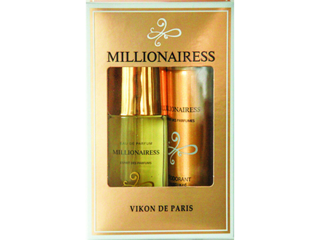 Новая Заря Миллионерша - Millionairess набор: парфюмерная вода 50 мл, дезодорант 75 мл