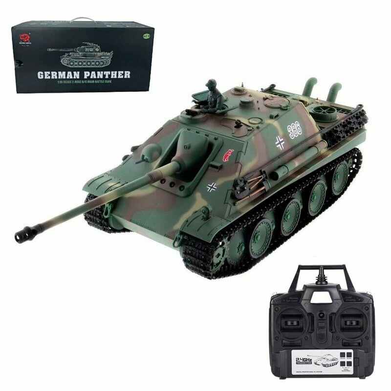 Радиоуправляемый танк Heng Long Jagdpanther (Германия) Upg V7.0 масштаб 1:16 - 3869-1Upg V7.0 / танк на пульте управления для детей