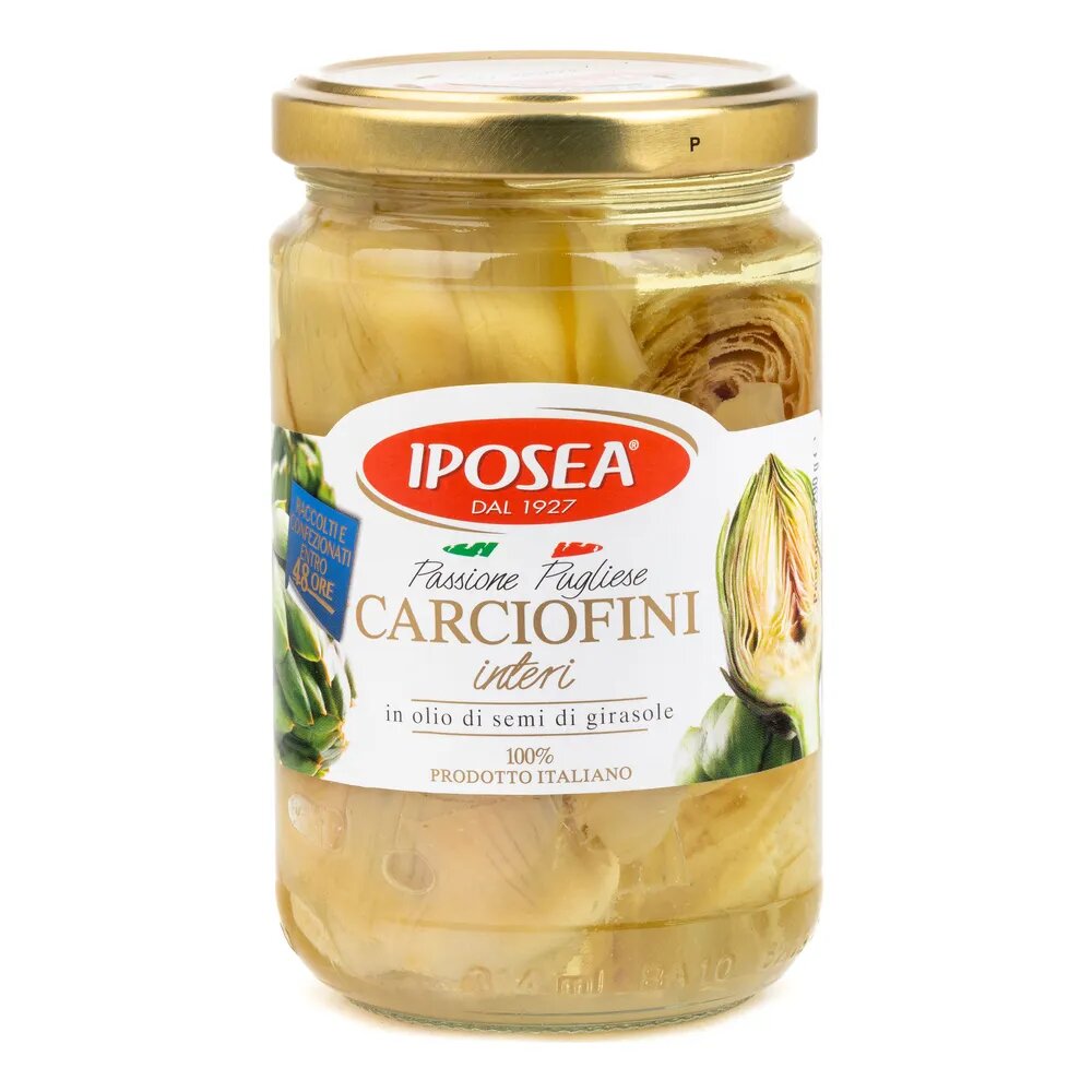 Артишоки Iposea целые в масле, 290 г. Х 12ШТУК
