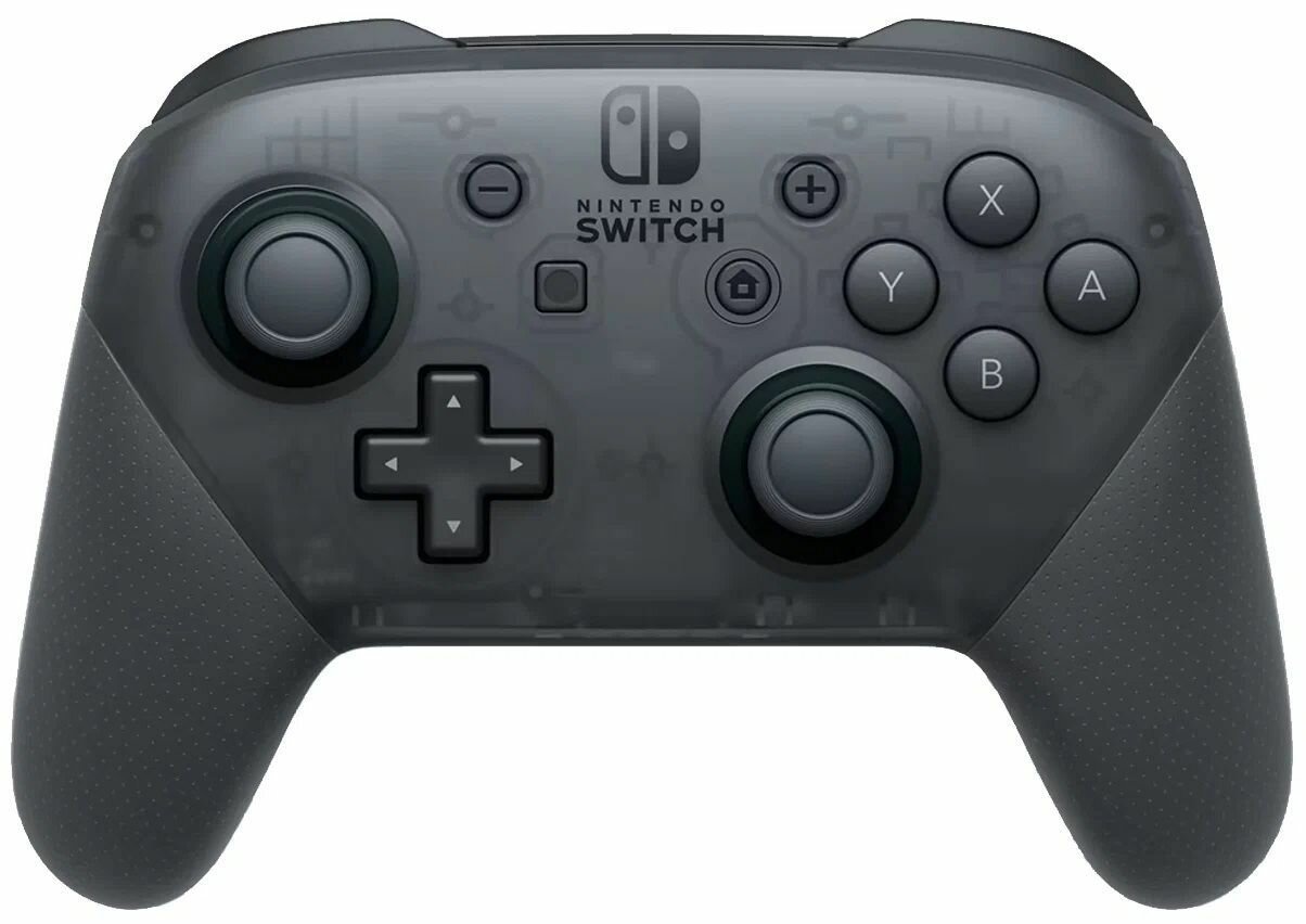 Геймпад для Nintendo Switch 1 2 и OLED Pro Controller Black Черный