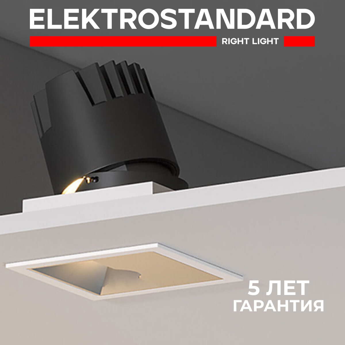 Встраиваемый точечный светодиодный светильник Elektrostandard Inline 25091/LED, 10 Вт, 3000K, цвет белый/хром