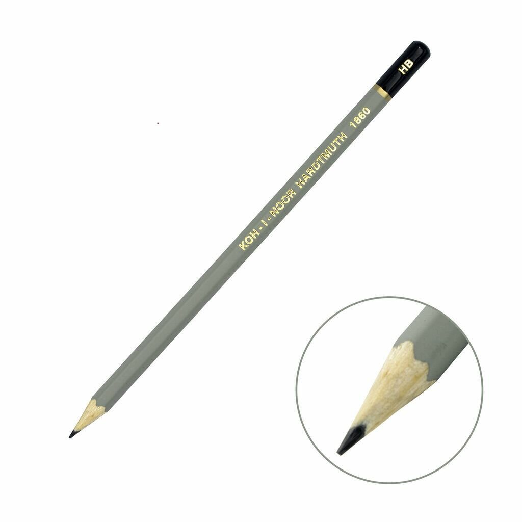 Карандаш Koh-I-Noor 1860 GOLD STAR НВ. Комплект из 12 карандашей