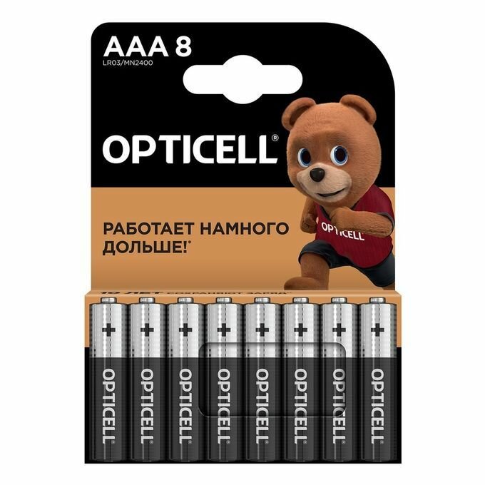 OPTICELL Батарейки Basic AAA, 8 шт/уп, 3 уп — фото 1