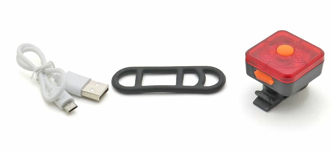 Фонарь габаритный Вело 6 светодиодов, 5 режимов (XFL-106-6SMD)(ЗУ micro USB, встроенный аккумулятор)