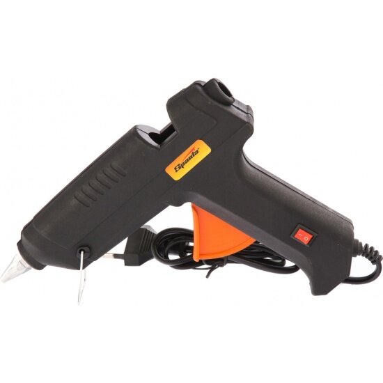 Sparta Клеевой пистолет с выключателем 11 мм, в кейсе, 80 Вт, 10 г/мин, , 93020