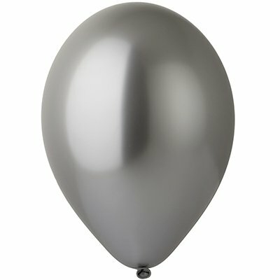 Шар латексный ненадутый И 5"/89 Хром Shiny Silver 13 см (100 в уп)
