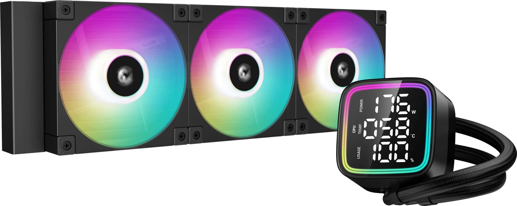 R-LD360-BKDMMN-G-1/Система водяного охлаждения DeepCool LD360, 120мм, Ret