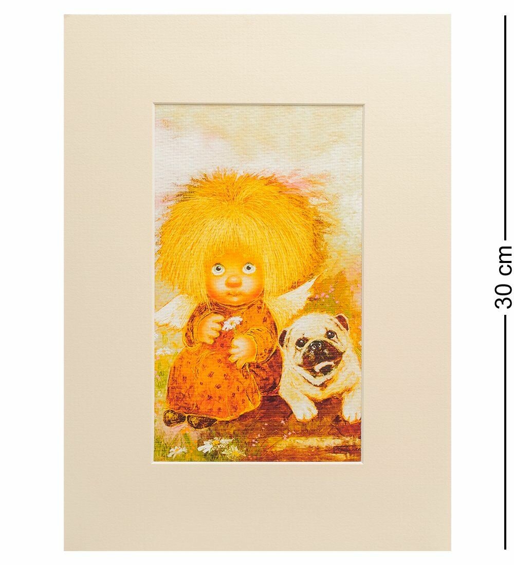 Жикле в паспарту 'Верный друг' 21*29,7