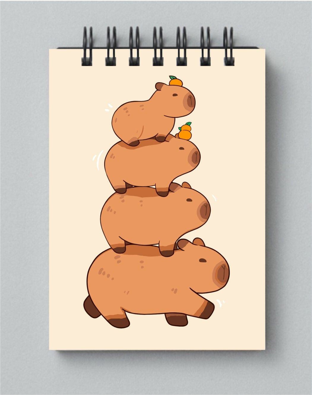 Блокнот MIGOM для записей А4 "Capybara v2, Капибара" - v0006