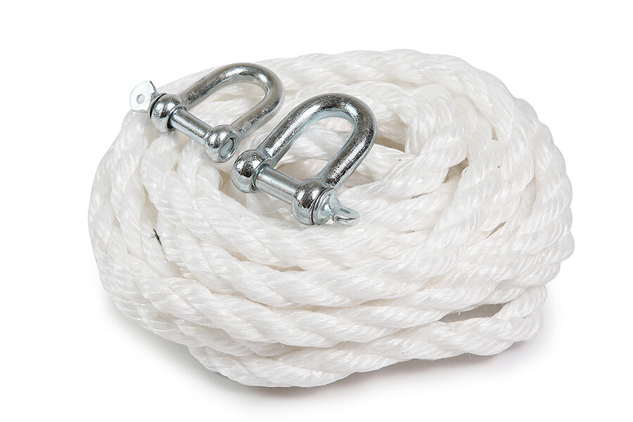 Трос буксировочный канат 10 тонн, 2 карабина (5 метров)(22372)