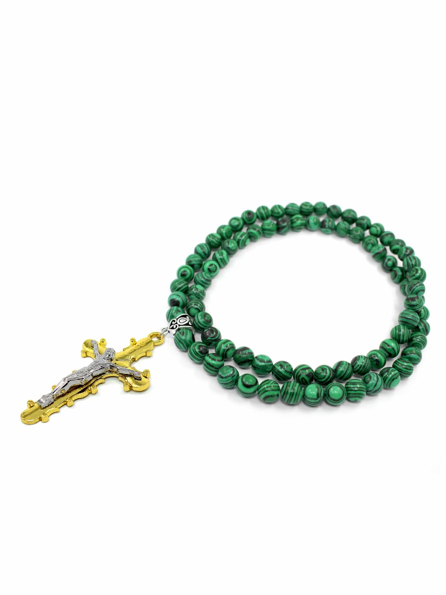 Бусы, малахит