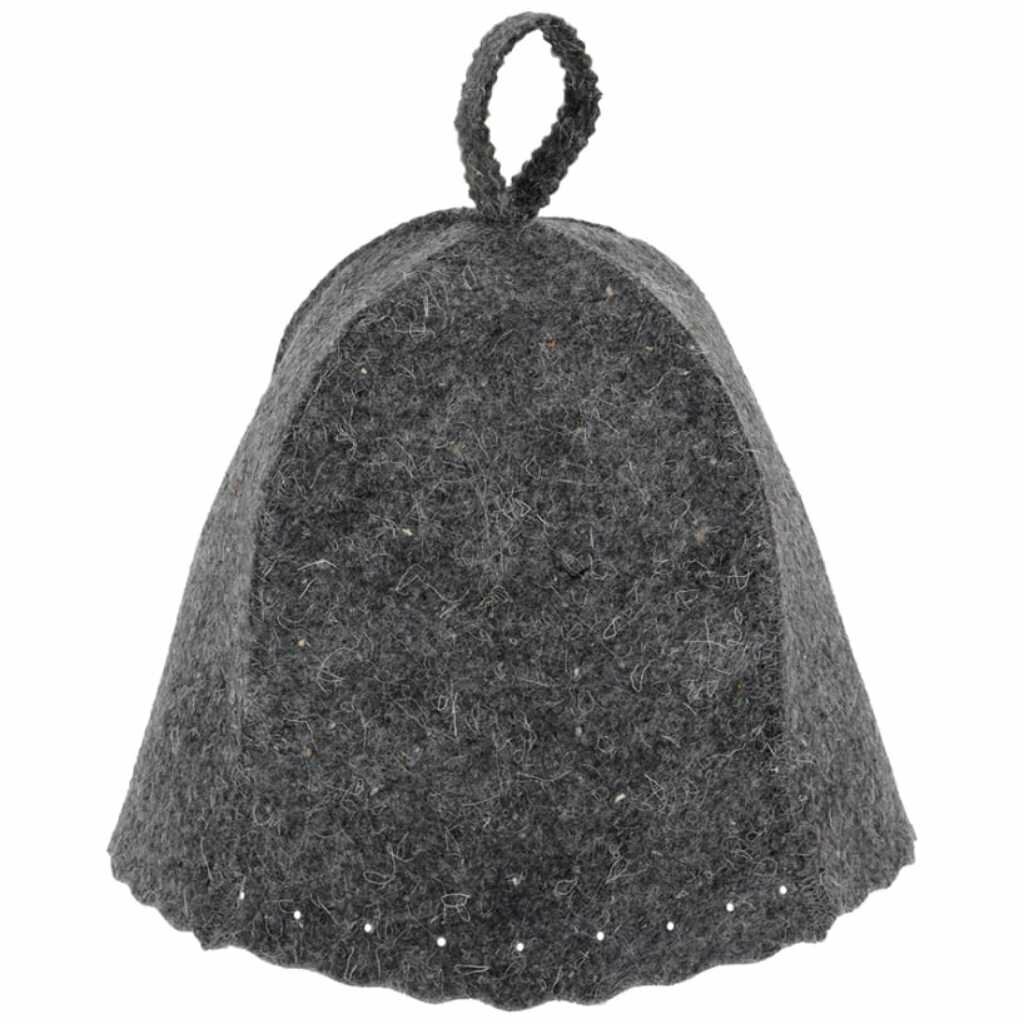 Шапка для бани войлочная Hot Pot Классика серая 41340