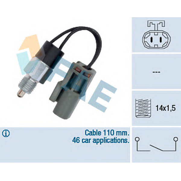 FAE 40800 (08240800 / 0912071 / 1957276) датчик заднего хода