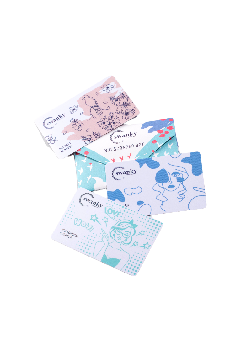 Swanky Stamping, Набор больших скраперов Swanky Stamping, 3 штуки