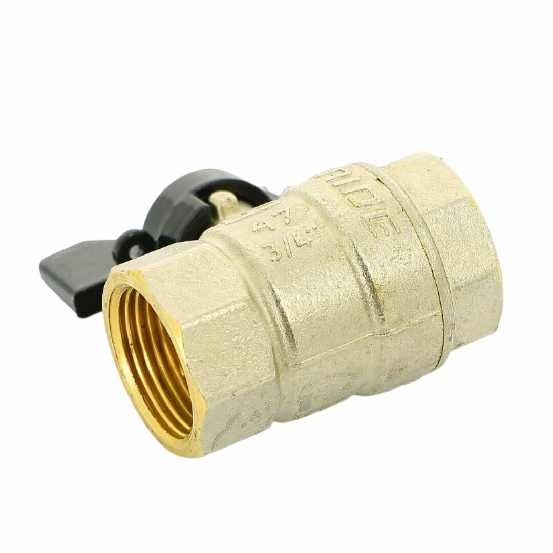 Кран шаровый LD Pride ВВ 3/4" - полный проход, бабочка