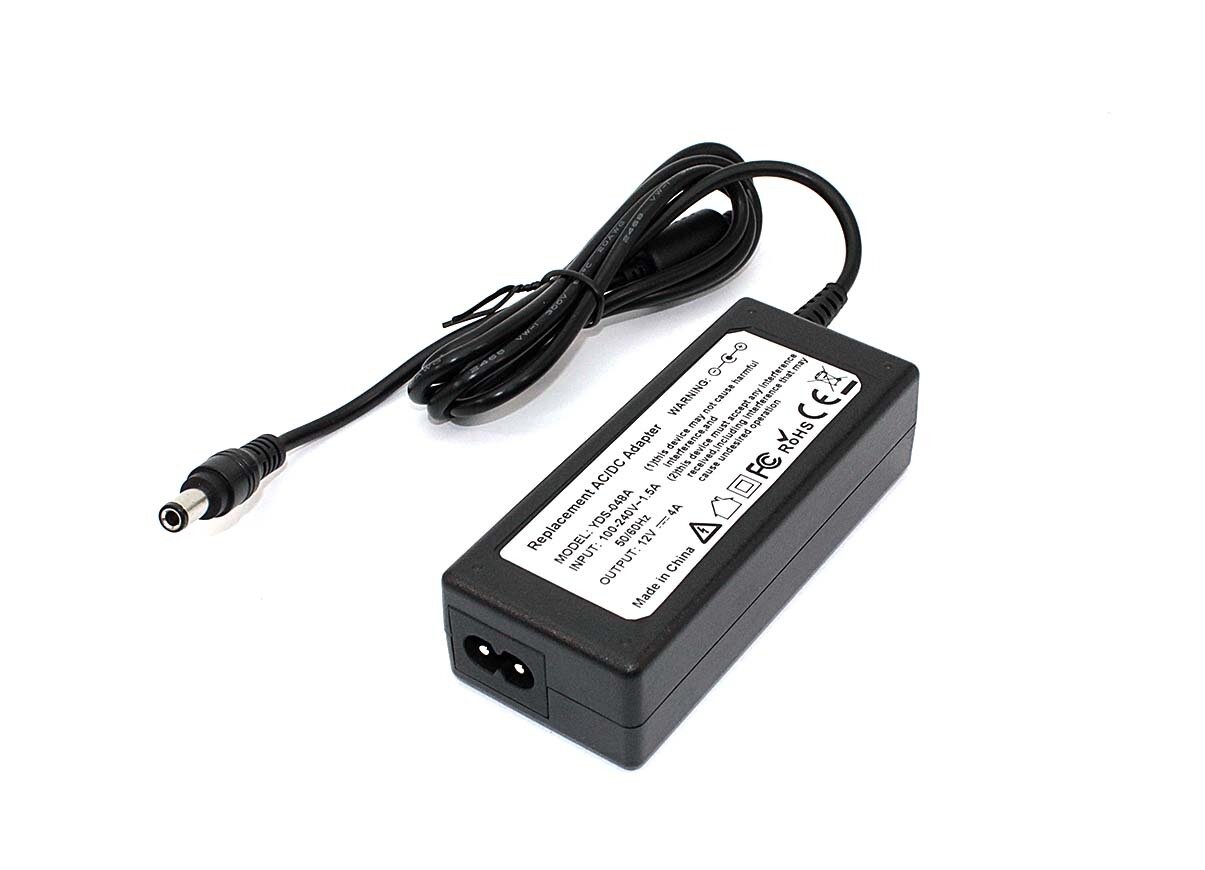Блок питания для мониторов и телевизоров 12V 4A 48W 6.3x3 мм